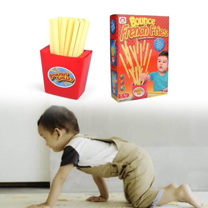 Bounce French Fries Flying Potato Chips Toy Entertainment for Adults ...