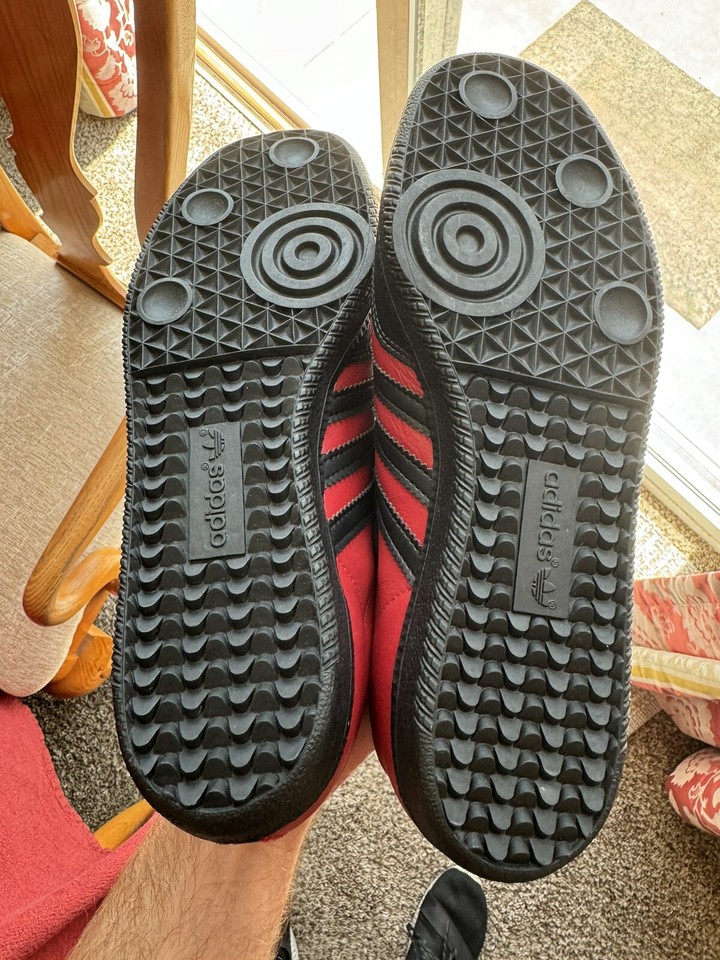 Manchester United Adidas Mi Custom Sambas US Size 9.5 | eBay