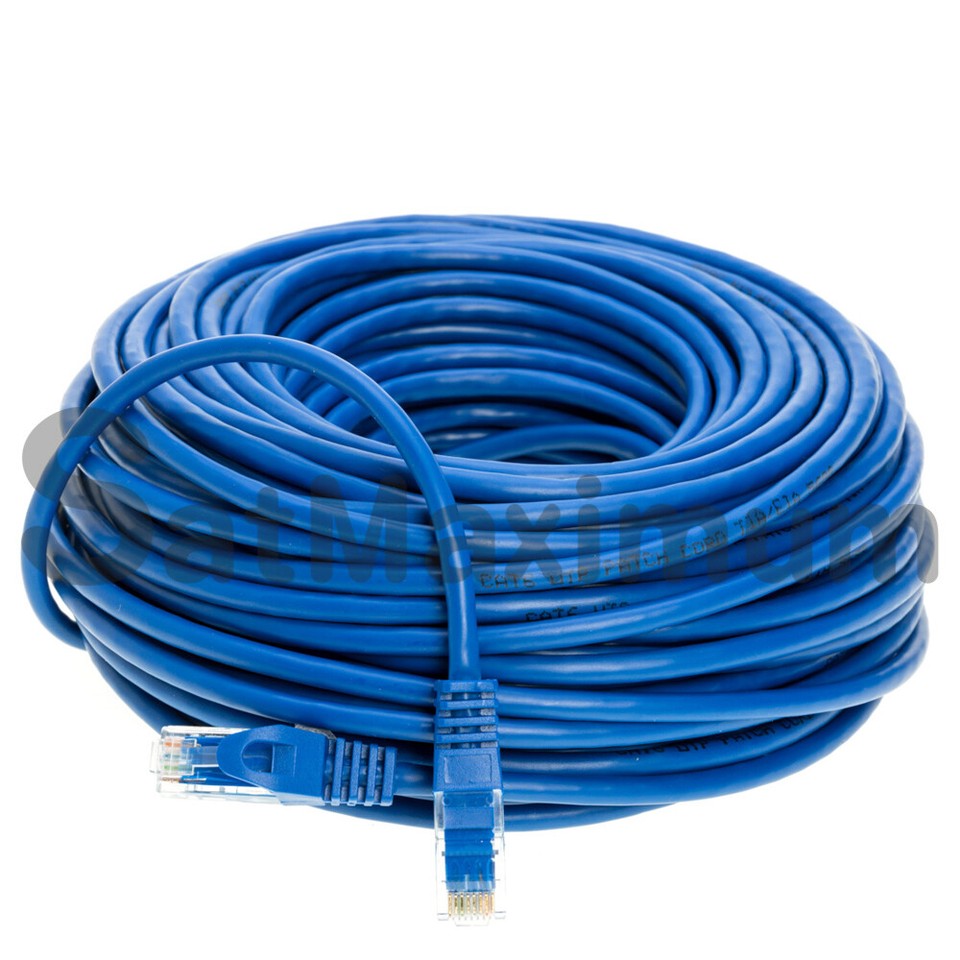CAT6 Ethernet Patch Cord RJ-45 LAN Network Cable Blue 25FT- 200FT Multi ...