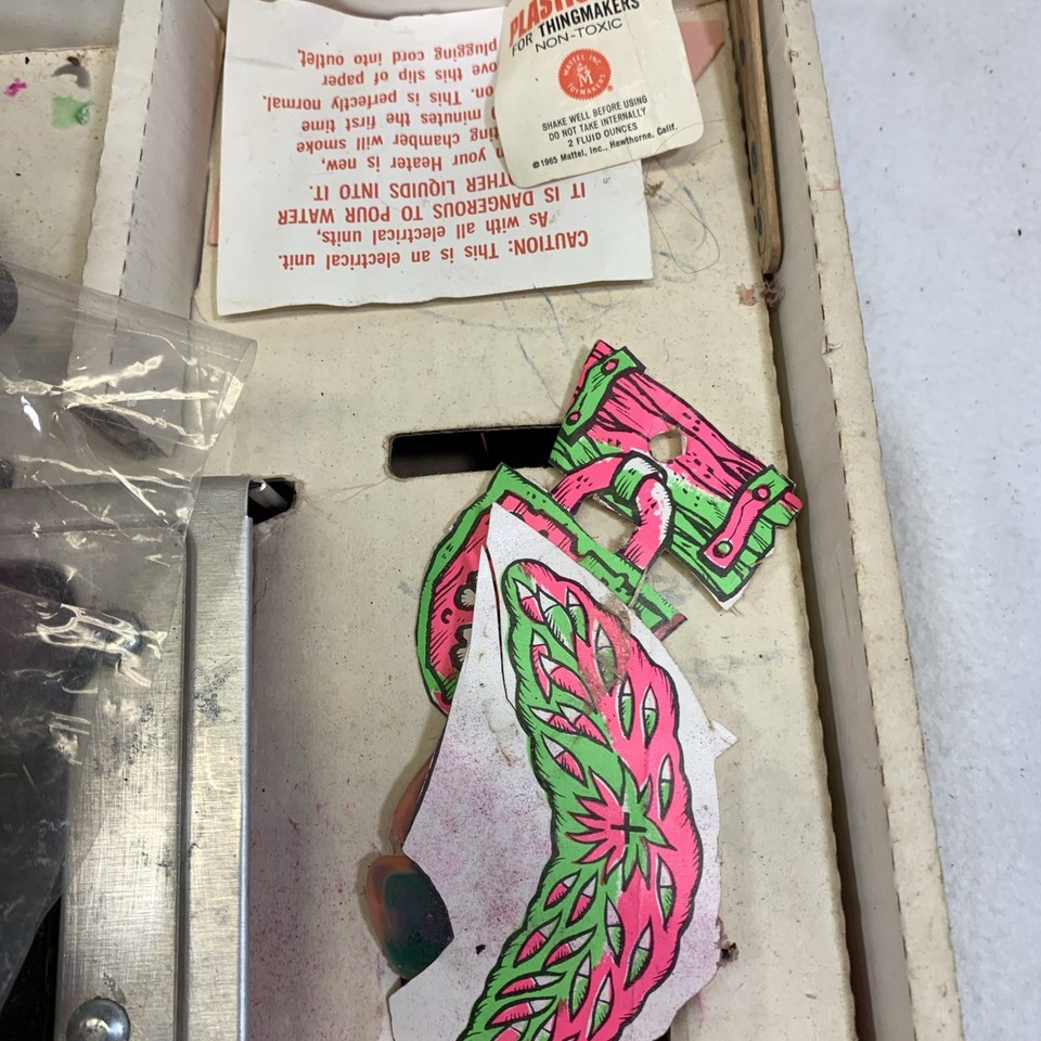 Vintage 1965 Mattel Creeple Peeple Thingmaker Plastic Molding Toy ...
