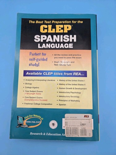 Clep Spanish Language 2006 with 2 Audio CDs Paperback Research ...