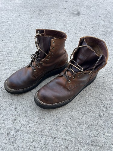 Nick Handmade Boots - 9.5D - Officer Boot Predator Orange HNW Moderate ...