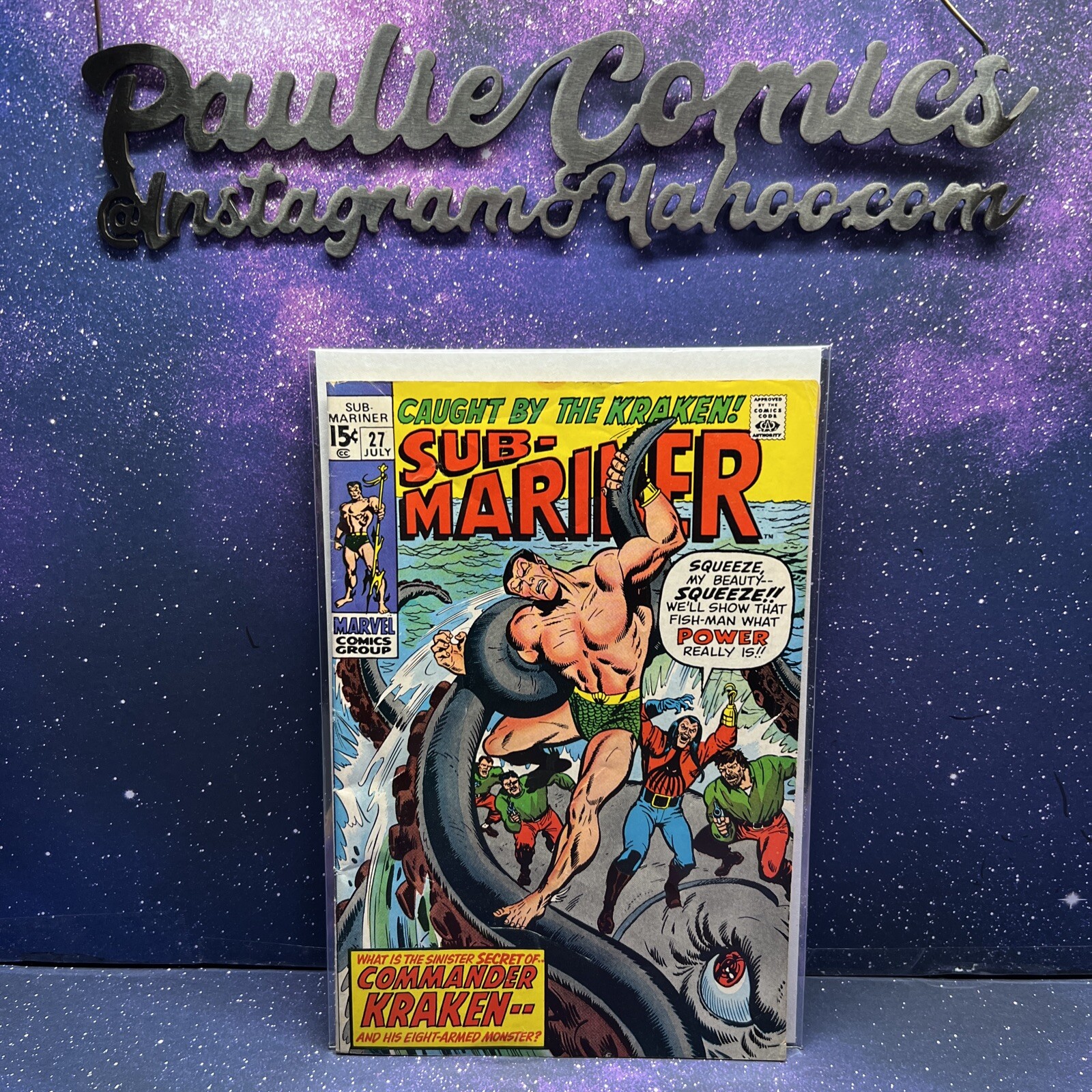 Namor Sub-Mariner #27 1st Commander Kraken Marvel Comics 1970 | eBay