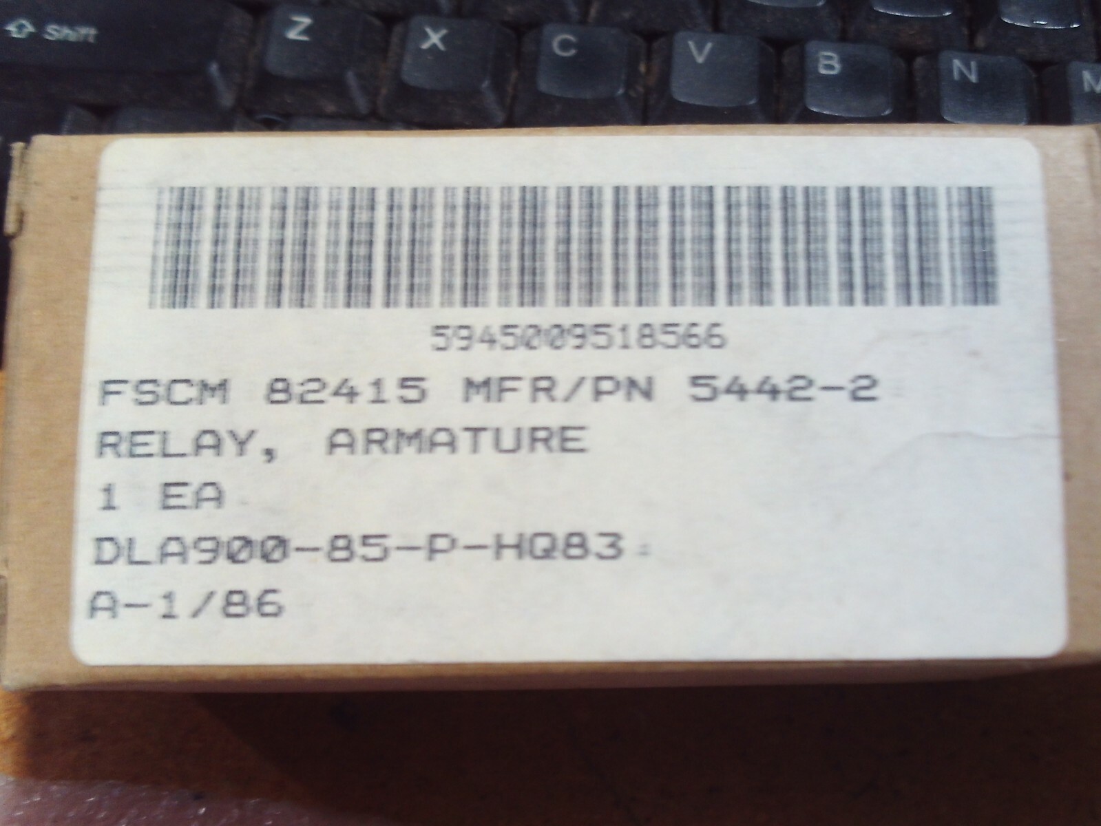 AIRPAX RELAY PART # 5442-2 NSN: 5945-00-951-8566 | eBay