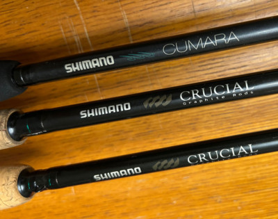 (LOT of 3) SHIMANO Cumara (x2), Crucial Medium Power Casting Rods w ...