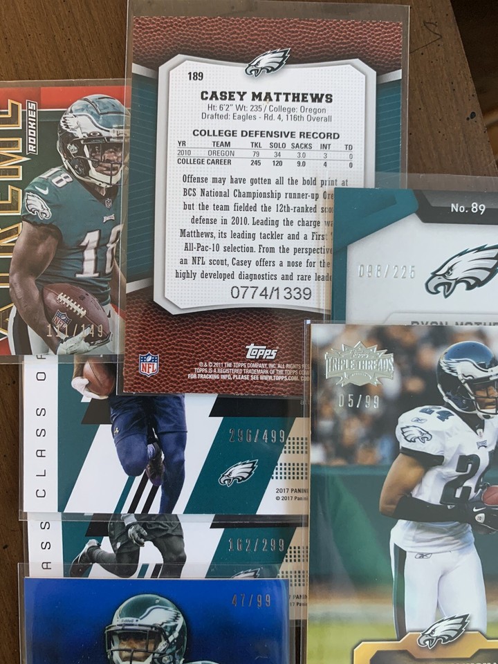 Philadelphia Eagles 36 Card Lot Dion Lewis RC Auto Michael Vick /249 ...