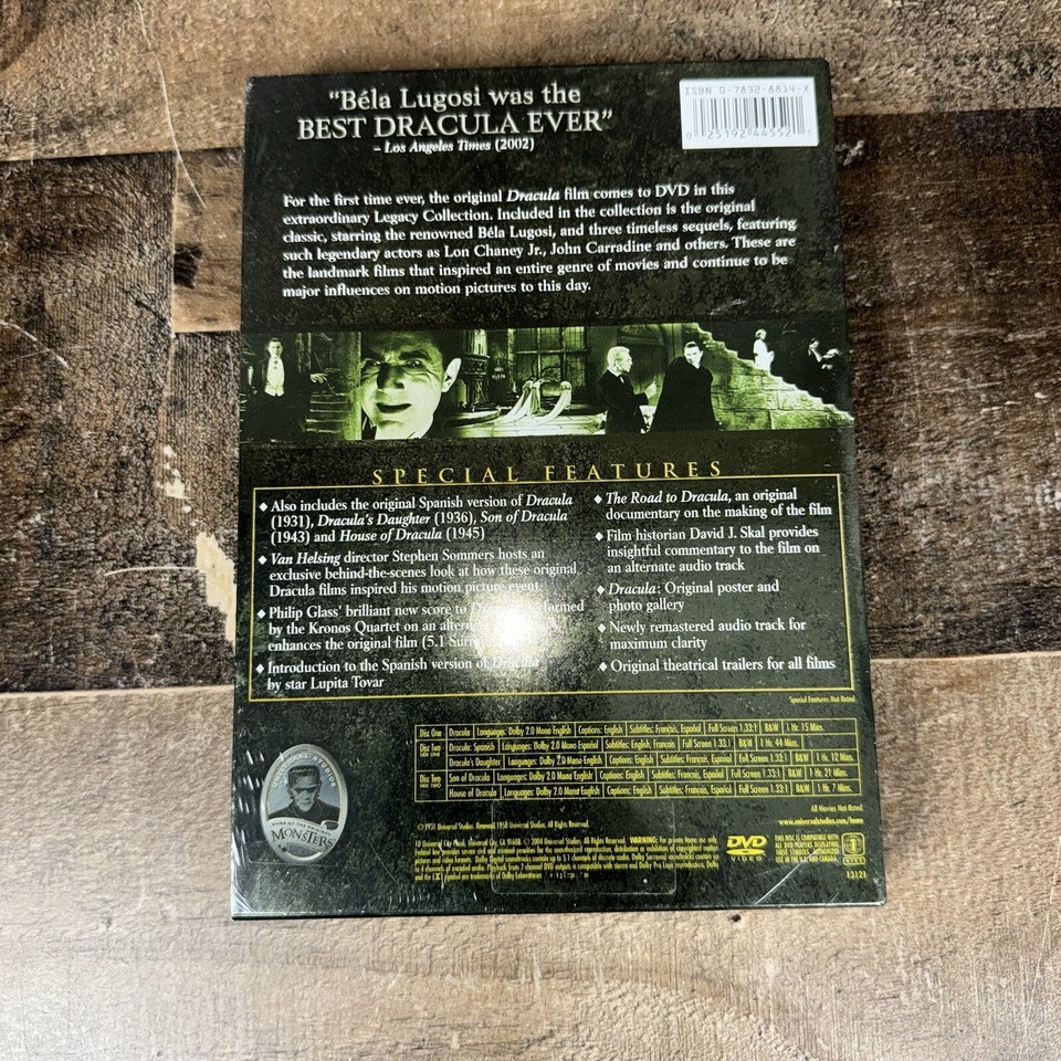 Universal Classic Horror Legacy Collection Sets 12-Disc DVD Vintage ...