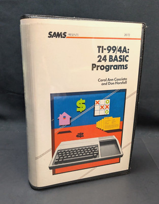 SAMS Texas Instruments 24 BASIC Programs for the TI-99/4A 26172 | eBay