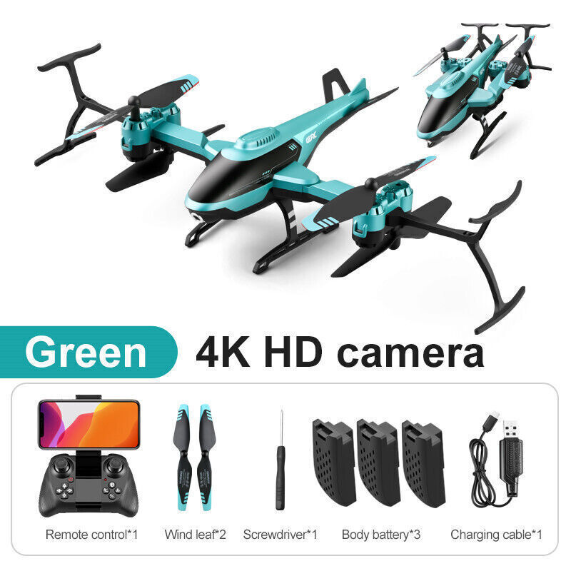 4DRC V10 RC Aircraft Helicopter Toy WIFI FPV Drone 4K HD Camera ...