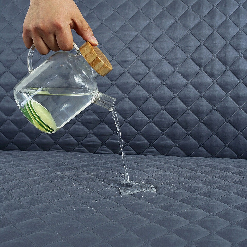 Waterproof Sofa Cover Quilted Non-slip Chair Couch Slipcover Pet ...