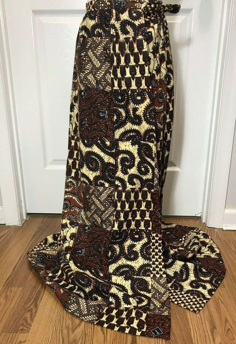 Vintage Agile Florence Walsh Ethnic African Print Wra… - Gem