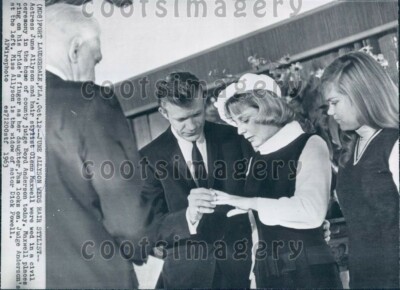 1963 Wire Photo Actress June Allyson Weds 2nd Husband Glenn Maxwell | eBay