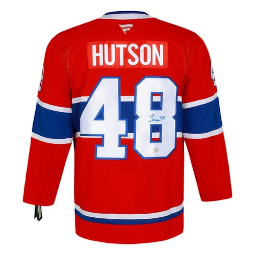 Lane Hutson Autographed Fanatics Premium Jersey | eBay