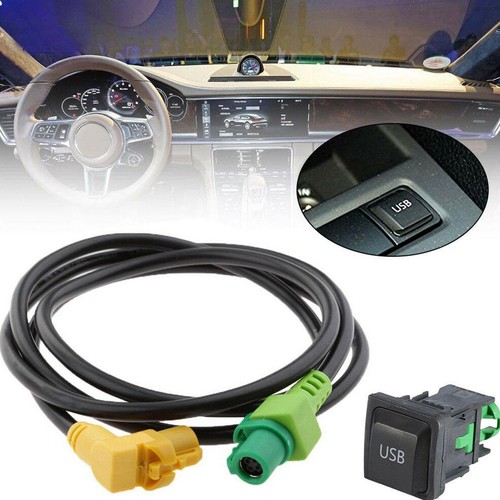 USB Car Switch Socket with Cable for VW RCD510 RCD310 Golf/GTI/R MK5 ...
