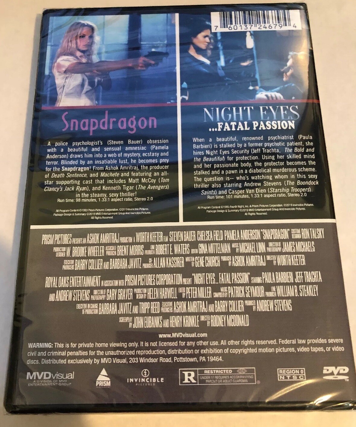 Snapdragon / Night Eyes 4 Fatal Passion DVD Paula Barbieri RARE Pamela ...
