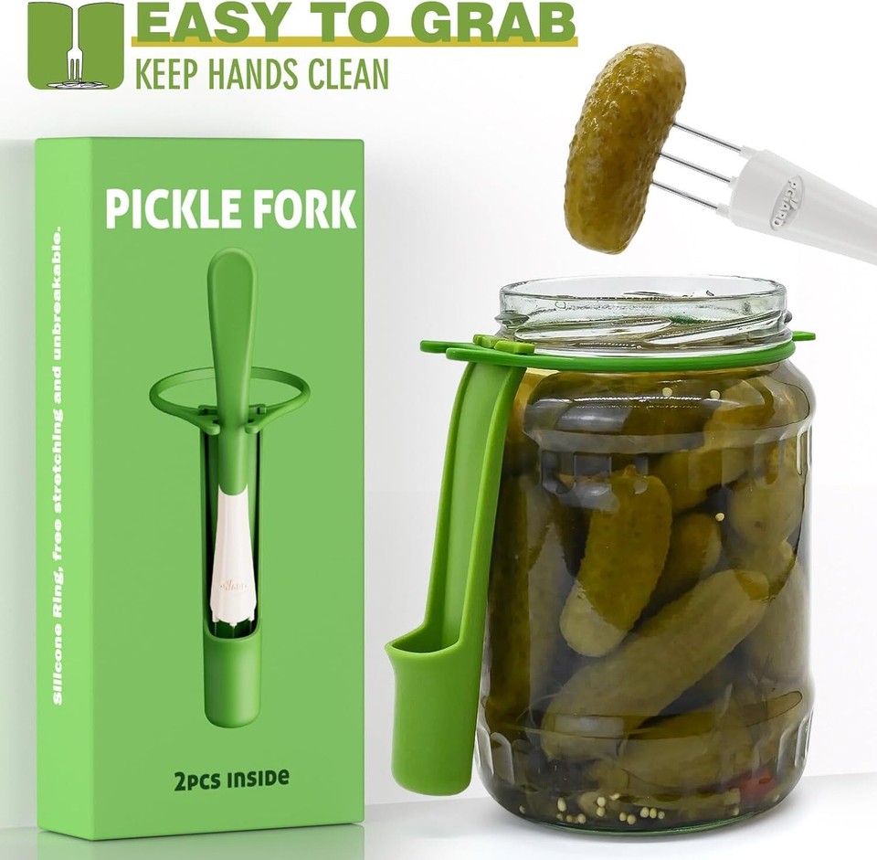 2 Pack Pickle Fork Grabber Tool-Pickle Picker for the Green, Green | eBay