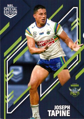 2023 CANBERRA RAIDERS NRL Card JOSEPH TAPINE Rivalry Special Edition ...