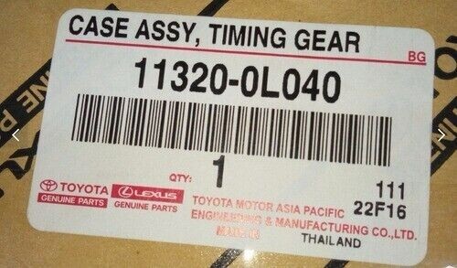 2004-2017 Toyota Hilux 1KD 3.0 Oil Pump Timing Gear Cover | 113200L040 ...