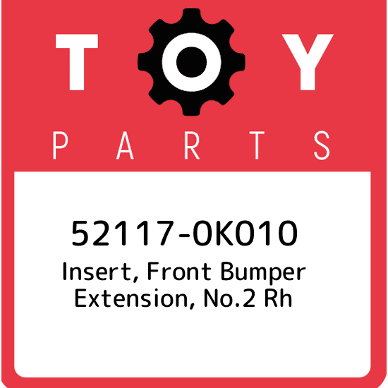 52117-0K010 Toyota Insert, front bumper extension, no.2 rh 521170K010 ...