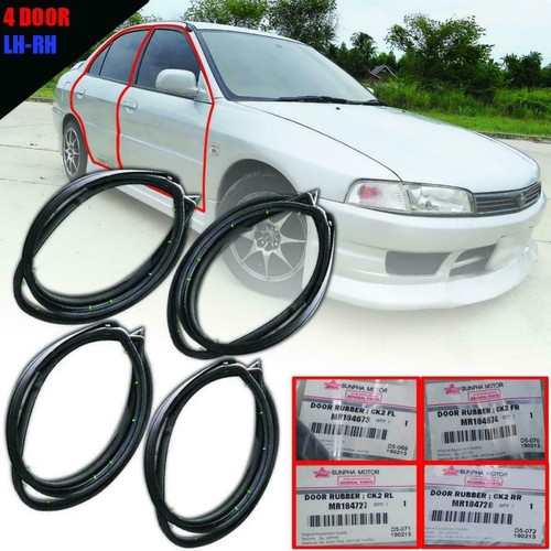 Front Rear Door Rubber Seal Weatherstrip For Mitsubishi Lancer Ck2 ...
