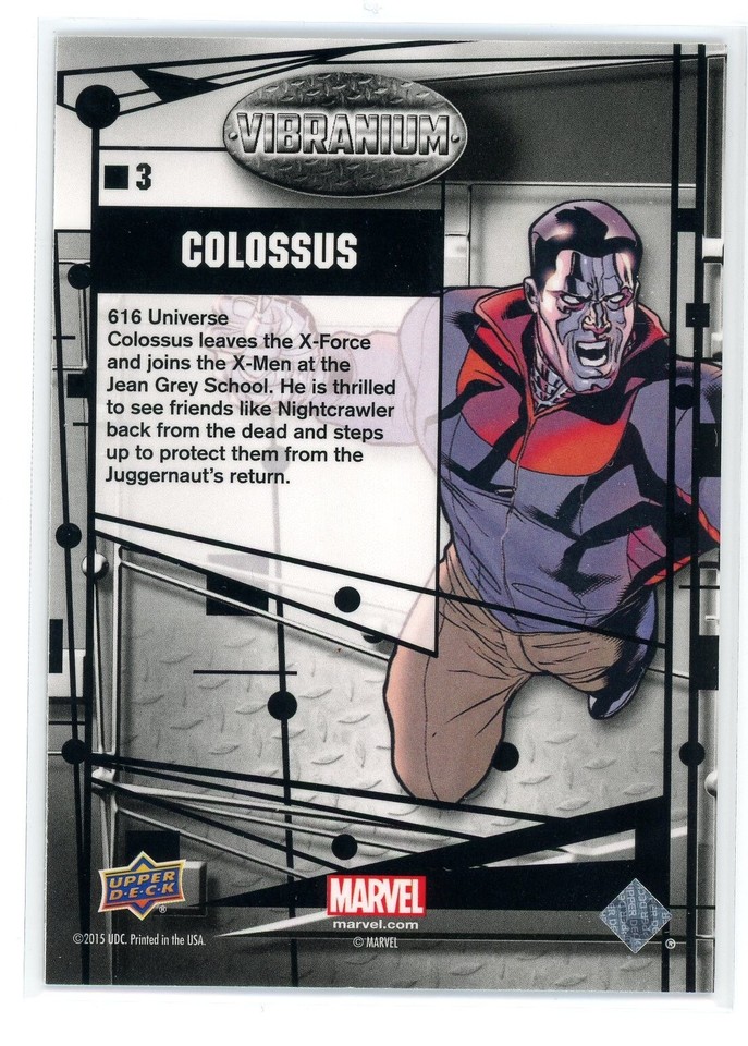 COLOSSUS - 2015 UD Marvel Vibranium Base Set Card # 3 | eBay