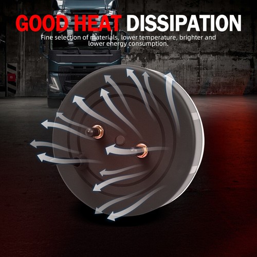 4X5.5" Rear Round Hamburger LED Tail Lights Lamp Flush Dynamic ...