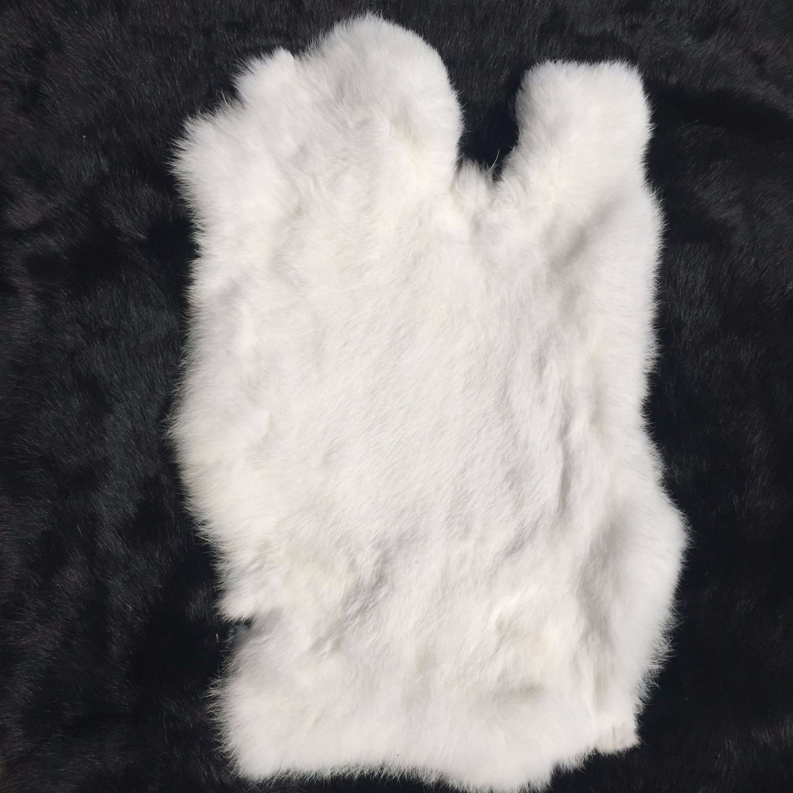 Real Rabbit Fur Blanket Rugr Pelt Throw Fur Blanket Carpet Cosy ...