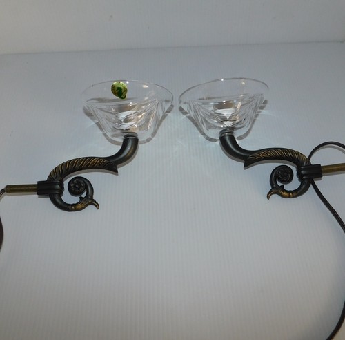 TWO WATERFORD WALL SCONCE CHANDELIER ARMS REPLACEMENT PARTS | eBay