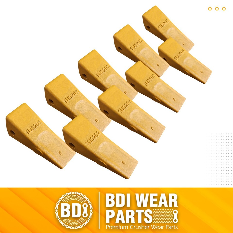 119-3204 CAT Style J200 Backhoe Bucket Shanks & 1U3202 Dirt Teeth w ...