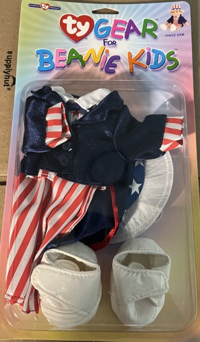Ty Gear for Beanie Kids Uncle Sam USA New Outfit Clothes Dolls New Free ...