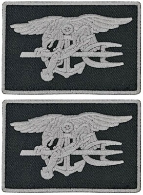 US Navy Seal Trident Swat Eagle Devgru Morale Patch | 2PC 3" x 2" HOOK ...