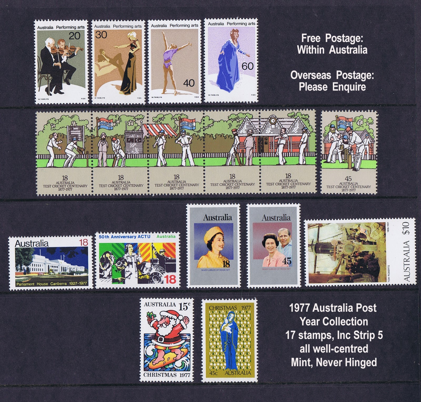 Australia Post Year Collection 1977 Complete Set 17 Stamps MNH *SPECIAL ...