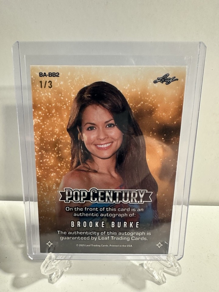 BROOKE BURKE 2025 Leaf Pop Century Autograph 1/3 #BA-BB2 | eBay