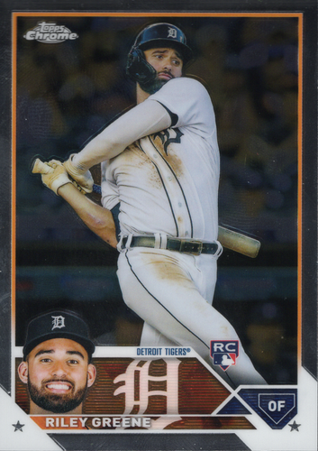 2023 Topps Chrome Riley Greene #182 Detroit Tigers Rookie RC MLB ...