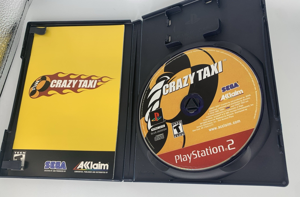 Crazy Taxi Greatest Hits Sony PlayStation 2 PS2 Complete CIB w/ Manual ...