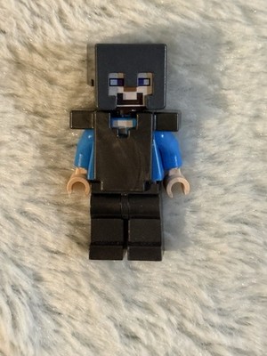 Lego Steve 21172 Minecraft Pearl Dark Gray Helmet, Armor and Legs ...