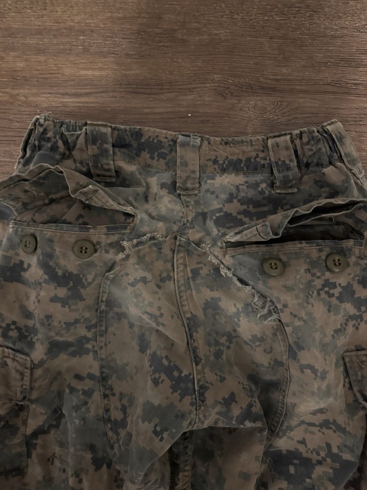 USMC Woodland Digital MARPAT FROG COMBAT CAMO PANTS Small-Medium ...