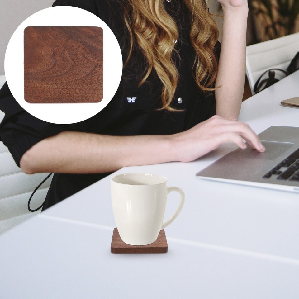 Tea Cup Coaster Decorative Geometric Modeling Cup Mat Wood Mat for Cup ...