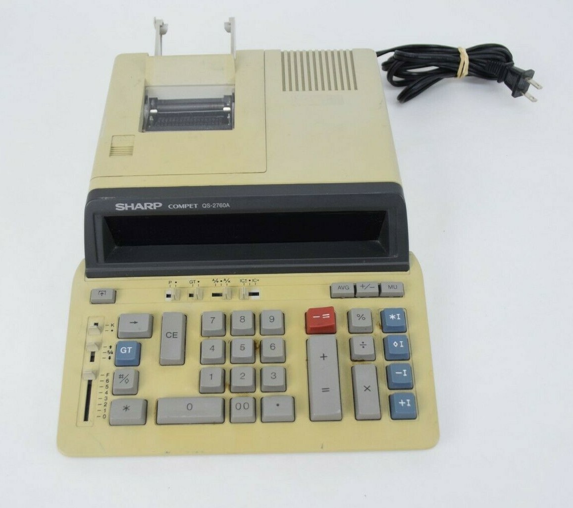 Sharp QS-2760A Electronic Printing Calculator | eBay