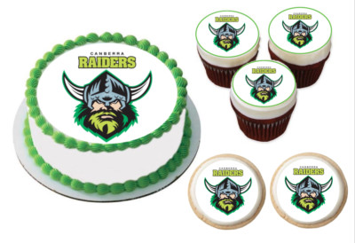 CANBERRA RAIDERS Edible Cake Cupcake Cookie Toppers Icing Image Rugby ...