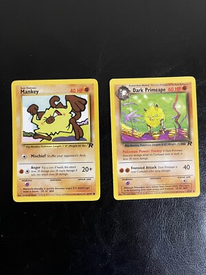 Mankey / Dark Primeape - NM - Team Rocket 61 43 Unlimited Combo Pokémon ...