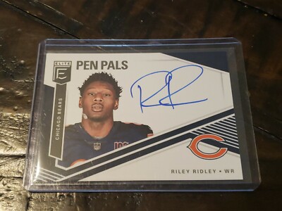 Riley Ridley 2019 Elite/ Rookie Pen Pals Blue Ink On Card Auto ...