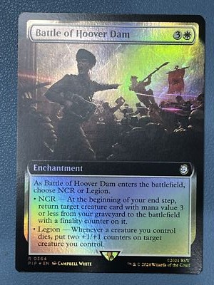 Battle of Hoover Dam (Extended Art) Foil Fallout MTG PIP | eBay