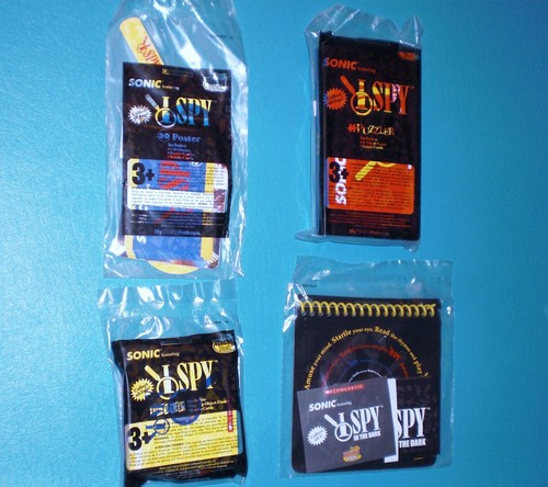 SONIC 2013 - I Spy - Complete Set of 4 MIP | eBay