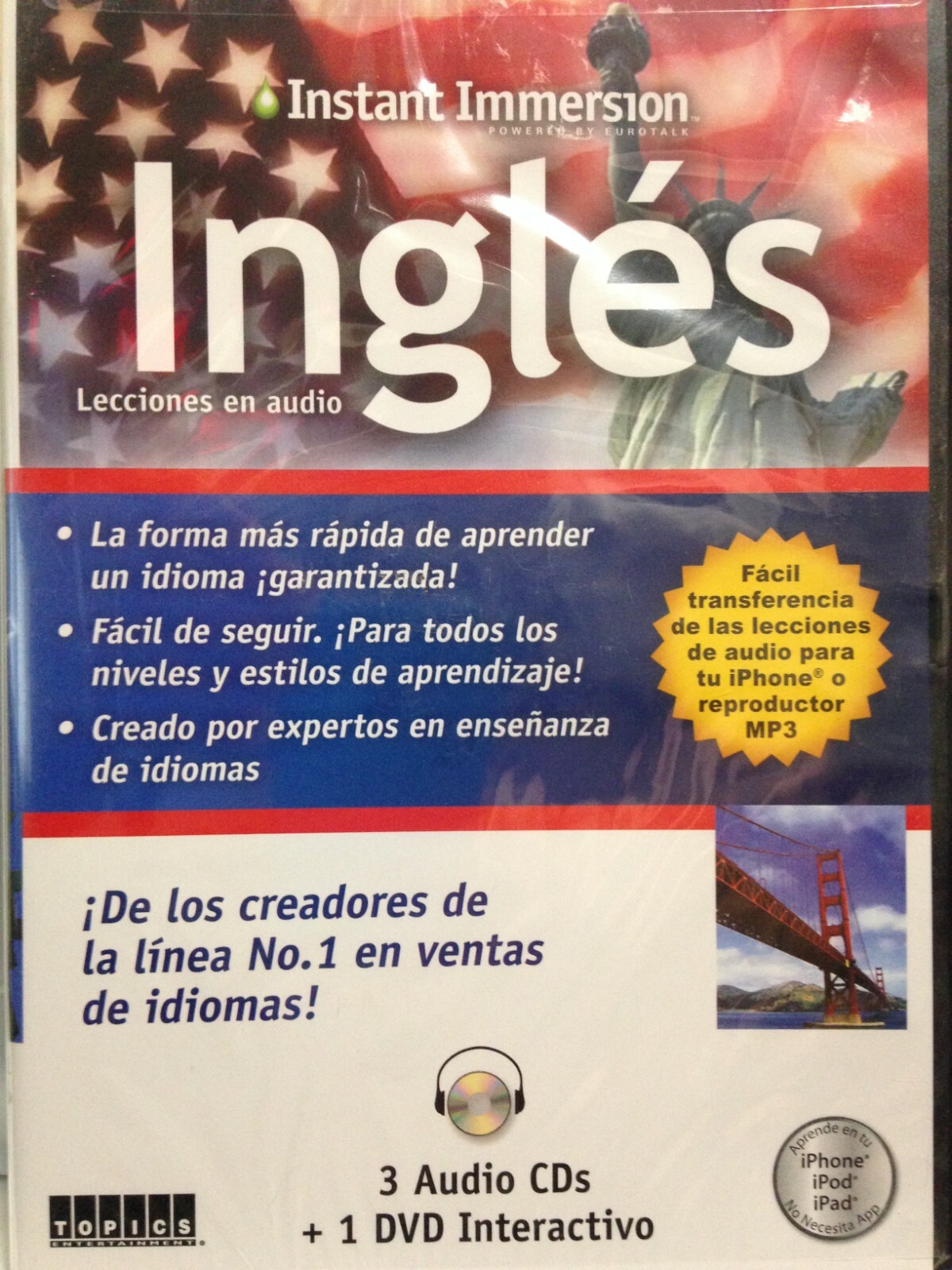 Instant Immersion Ingles. Lecciones en audio.3 Audio CDs + 1 DVD, 2013 ...