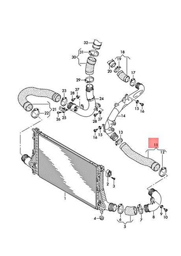 Genuine VW Atlas Cross Sport Teramont CA1 CMC Pressure Hose 3QF145832 ...