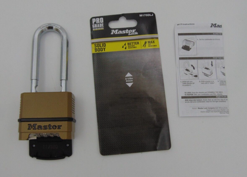 Master Lock 2 in Wide Magnum Zinc Body Padlock Combination M175 | eBay