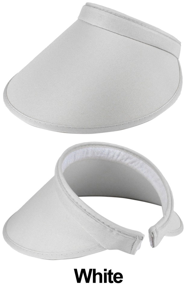 Women Lady Fashion Large Clip On Visor Wide Brim Sun UV Protection Cap ...