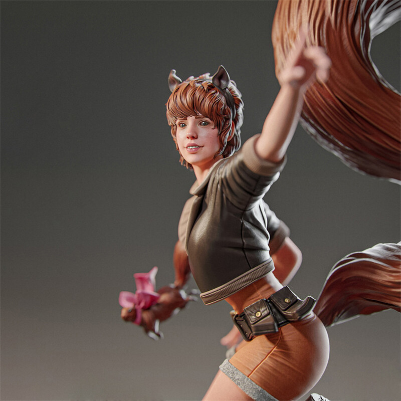 1/4 62cm Squirrel Girl 3D Print GK Figure Model Kit Unassemble ...