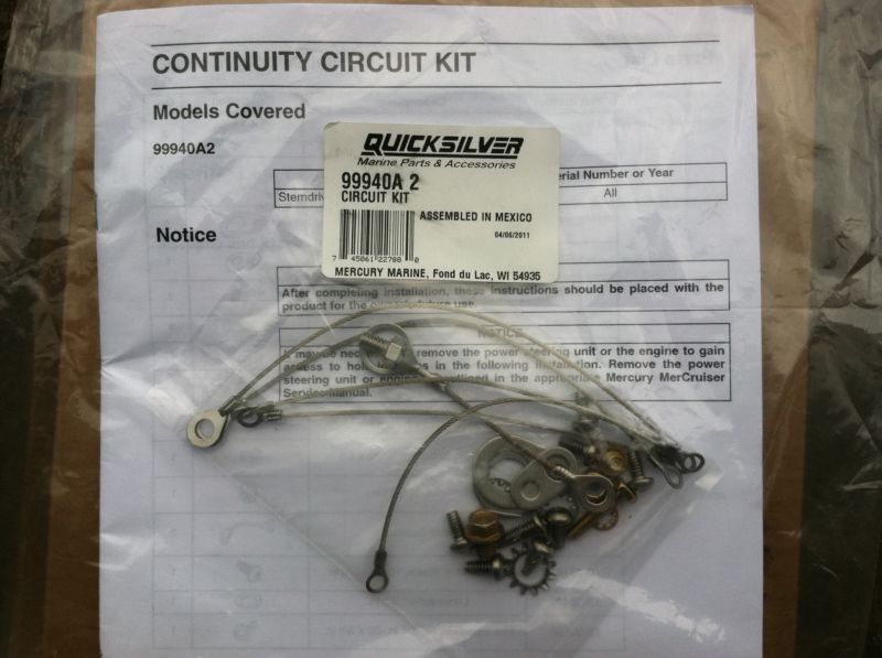 NEW OEM MerCruiser Alpha Bravo Continuity Ground Circuit Kit 99940A2 | eBay